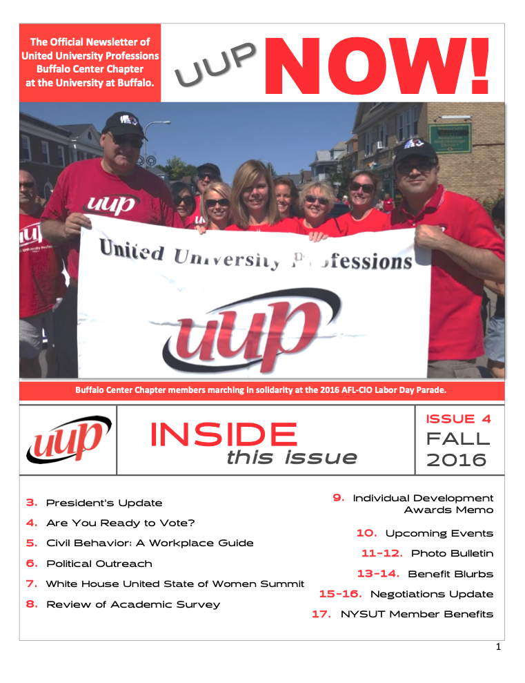 UUP Newsletters - UUP Buffalo Center